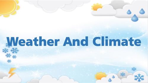 Weather and Climate Powerpoint by Cutemathematician | TPT