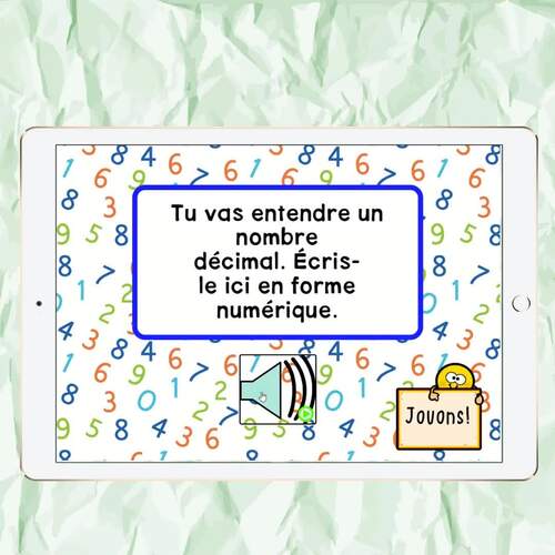 Cartes Boom Écoute et écris les nombres décimaux by LOL - Life of Learning