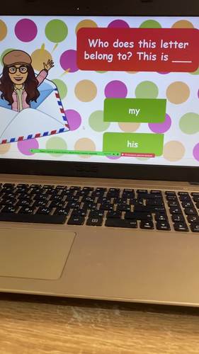 possessive pronouns grammar game for kids | english esl activities ...