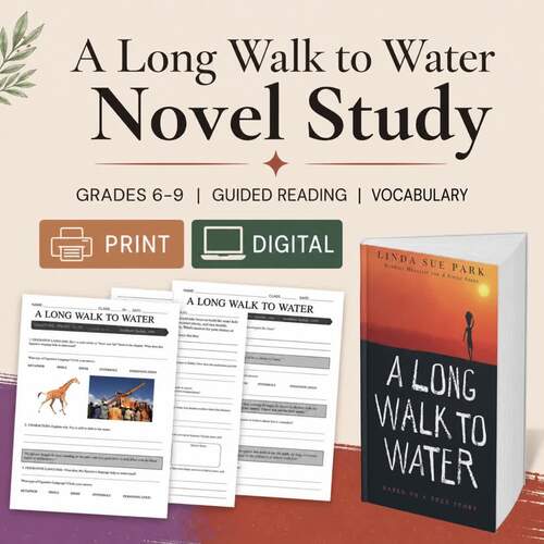 A Long Walk to Water Novel Study Unit | Guided Reading Notes ...