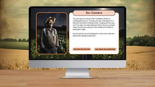 The Cornfield Maze: A Halloween Adventure Short Story for English, ESL ...