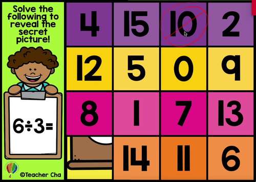 Division Facts - Puzzle Reveal (BOOM Cards™ for Teletherapy + Distance ...