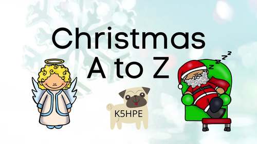 Christmas A to Z, Alphabet Reader, ABC, Video, Slides, Holiday Phonics ...
