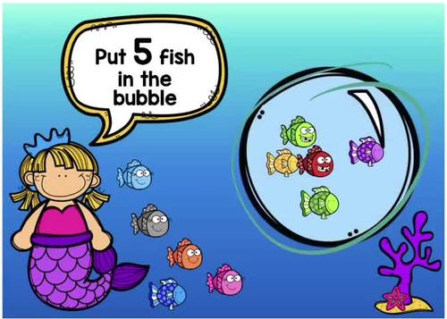 Counting 1-10: Under the Sea | Boom Cards by SmartSPED | TPT