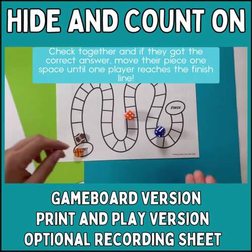 Counting On Strategy and Addition Math Center: Roll or Spin and Count On