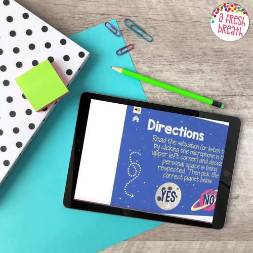 Personal Space Being Respected Vol 2 Boom Digital Task Cards | Distance ...