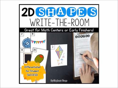 2D Shapes Write the Room by Stephanie Trapp | TPT
