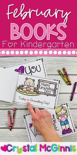 February Themed Kindergarten Books for Beginning Readers | Valentine's Day