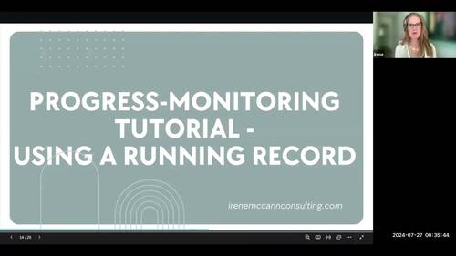 Running record monitor | TPT