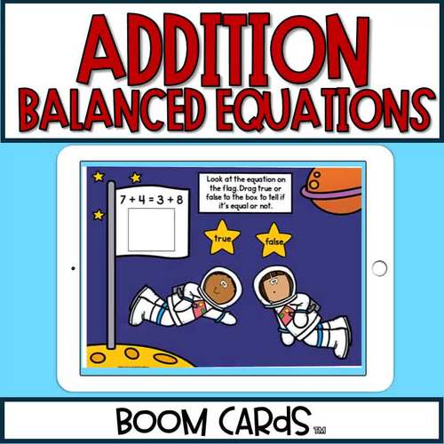 Balancing Equations - First Grade Math - BOOM Cards ™ by The Chocolate ...