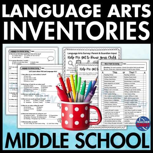 Language Arts Interest Inventory Parent Survey BTS ELA Activities ...