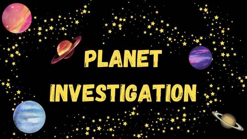 PLANET INVESTIGATION by Mrs Cruzs World of Discovery | TPT