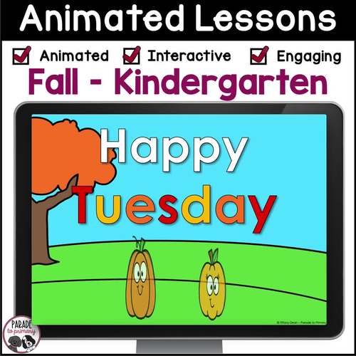 DIGITAL Morning Meeting - FALL - October - November - Kindergarten ...