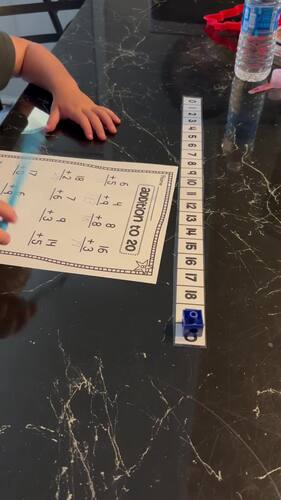 Oversized Desk Number Line by Dawn Hilburn | TPT