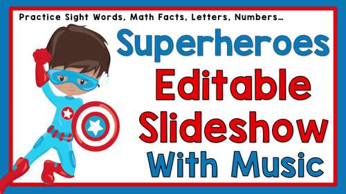 Editable Slideshow to Practice Sight Words, Math Facts and More ...