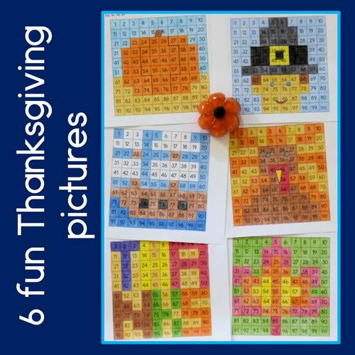 Thanksgiving Bundle with Graphing | Patterns | Reading and 100s charts