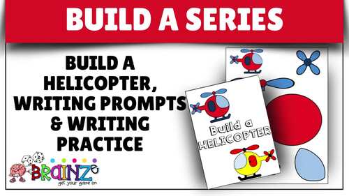 Helicopter Craft Transportation Activity Pack | Cut, Assemble & Write ...