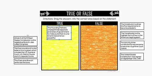 Branches of Government DIGITAL Interactive Notebook | Choice Board