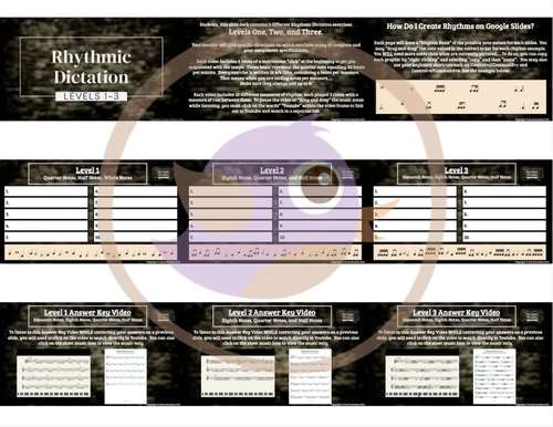 MUSIC THEORY Rhythm Dictation | Levels 1-6 BUNDLE | Rhythm Practice
