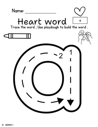 HMH Kindergarten Heart Words Structured Literacy by Early Learning Amazing