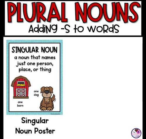 Singular and Plural Nouns - First Grade Grammar Worksheets, Word Sort ...