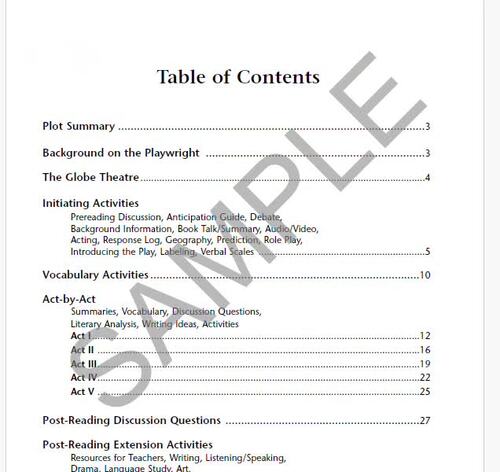 The Merchant of Venice Novel Units® Teacher Guide Novel Study | TPT