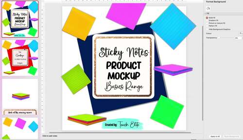 Sticky Note Mock-up png images by Teach Elite | TPT