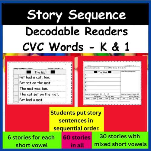 Decodable Readers - Story Sequence - CVC Words - K & 1 by ...