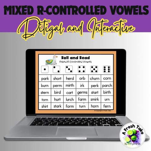 Digital Roll & Read |Phonics Game| Mixed R-Controlled Vowel Words/Sentences