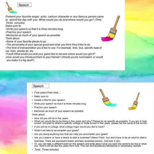 No prep, Speech Art for Teens & Tweens by Laplum Books | TPT