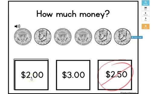Counting Half Dollars Task Cards by Teach Love Autism | TPT