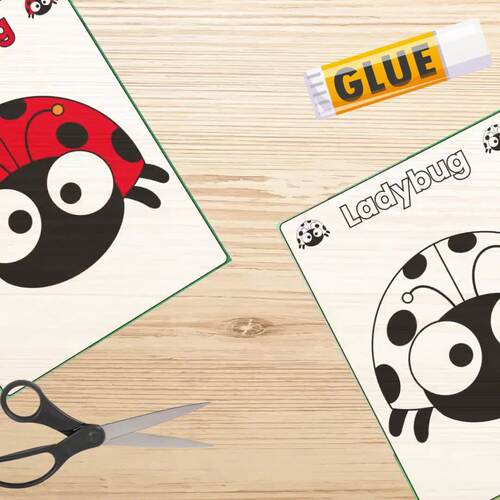 Ladybug Craft Template | Insect Craft-Spring Bulletin Board Craft-Cut ...