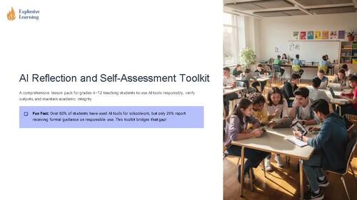AI Reflection and Self Assessment Toolkit comprehensive lesson pack