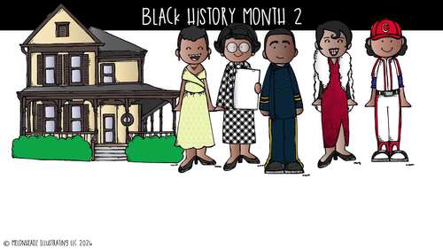Black History Month 2 clip art, Historical Figures COMBO PACK | TPT