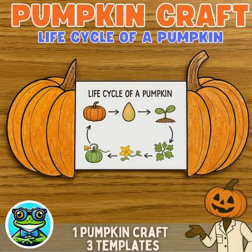 Life Cycle of Pumpkin Craft | Fall Science | Halloween STEM hands on ...