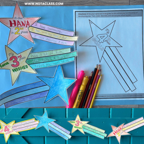 Shooting Star Craft Back to School Classroom Bulletin Board & Door ...