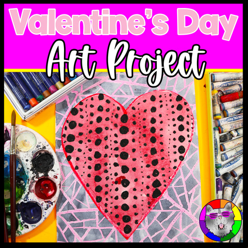 Art History Valentines Day Art Lesson Yayoi Kusama Heart Art Project ...