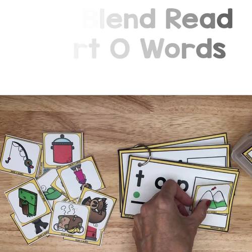 Blending CVC Words Short O Tap, Blend, Read Flashcards | Orthographic ...