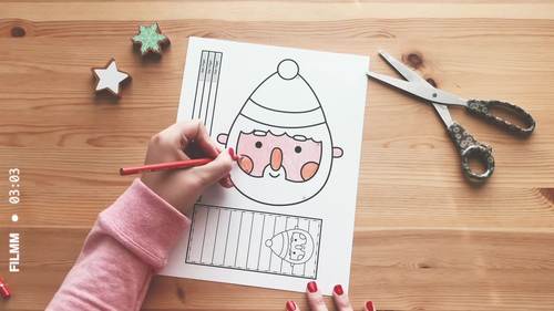 Postal y Escritura para Navidad | English & Spanish | Distance Learning