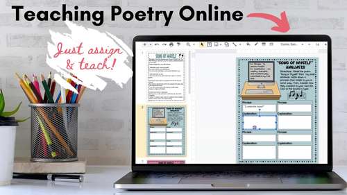 Digital Song of Myself Poetry Activity Writing Activity How To Poem