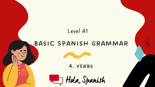 Basic Spanish Grammar. Level A1. Topic 4: Verbs by HOLA SPANISH ONLINE