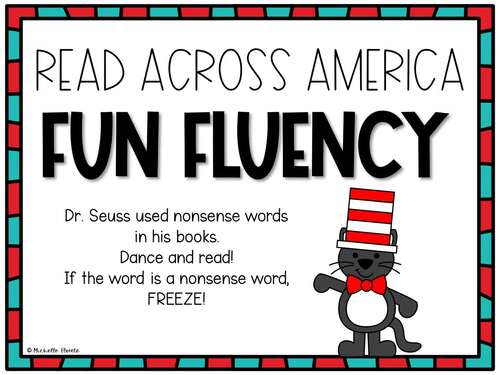 Read Across America | CVC Real or Nonsense Sorting | Fun Fluency Brain ...