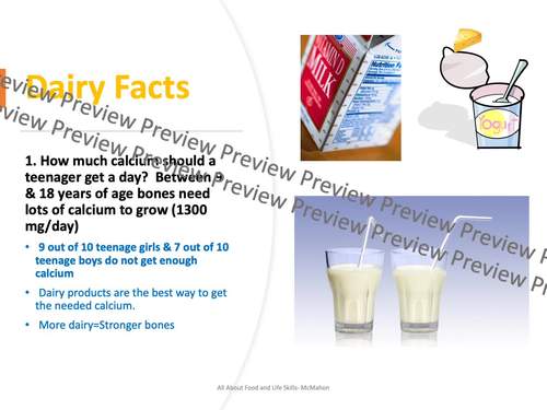 The Importance of Calcium- FACS, Health, Science | TPT