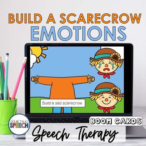 Build the Scarecrow Emotions Boom Cards | Speech Therapy by GoldieTalks ...