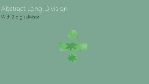 Montessori Abstract Long Division (2-digit divisor) Presentation