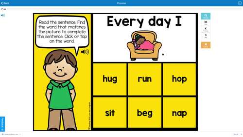 Sight Word and CVC Word Sentences Bundle | Boom Cards™ | TpT