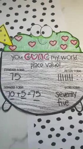 Valentine Math Place Value Craft by The Teaching Diva Corner | TPT