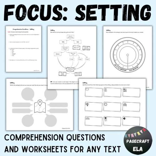 Reading Comprehension Questions on Setting for Any Prose, Extract, or Novel