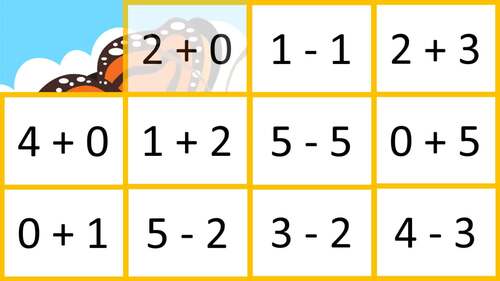 Add & Subtract Up to 10 Fluency Brain Break & Mystery Picture Insect ...