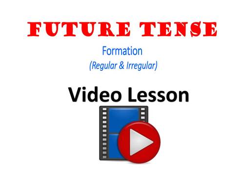 French future tense irregulars | TPT